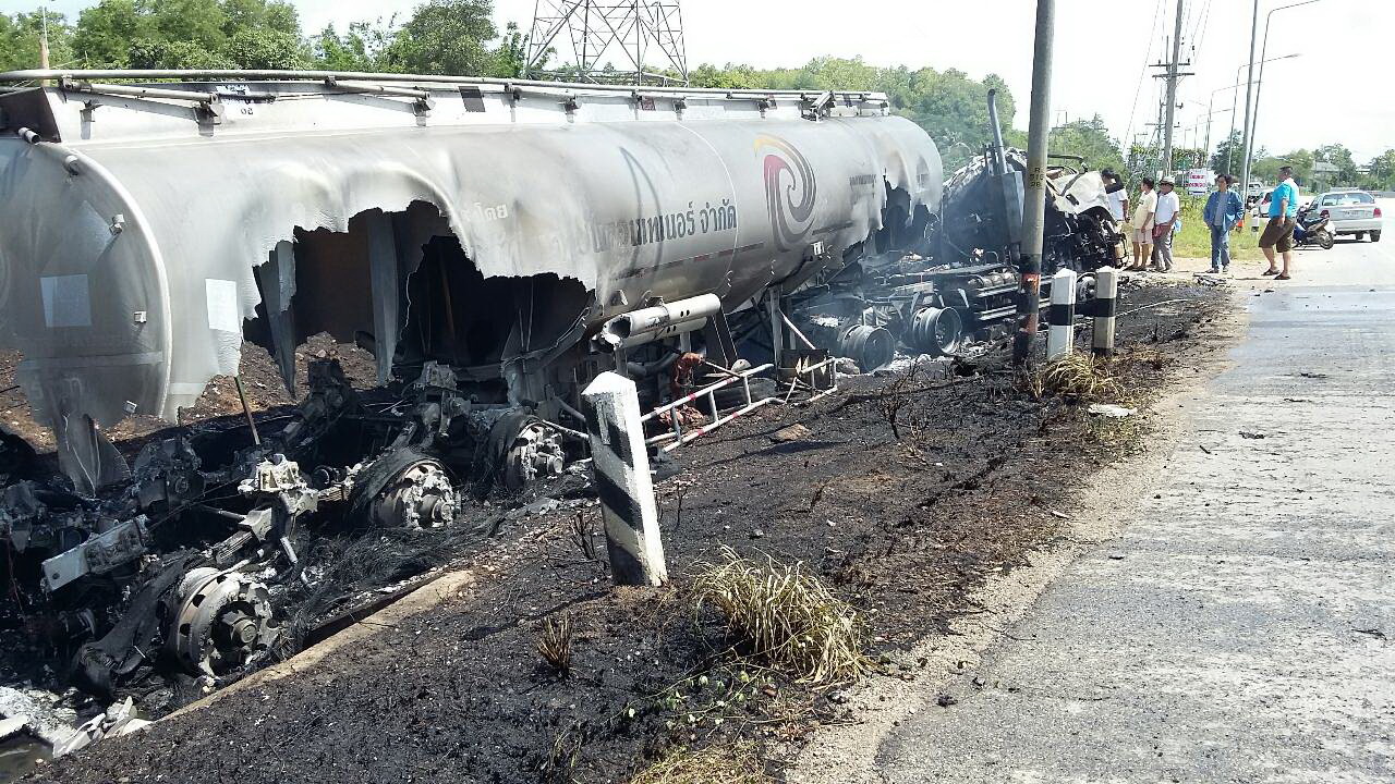 Oil Tanker Explodes After Crashing into Pylon - Chiang Mai Citylife ...