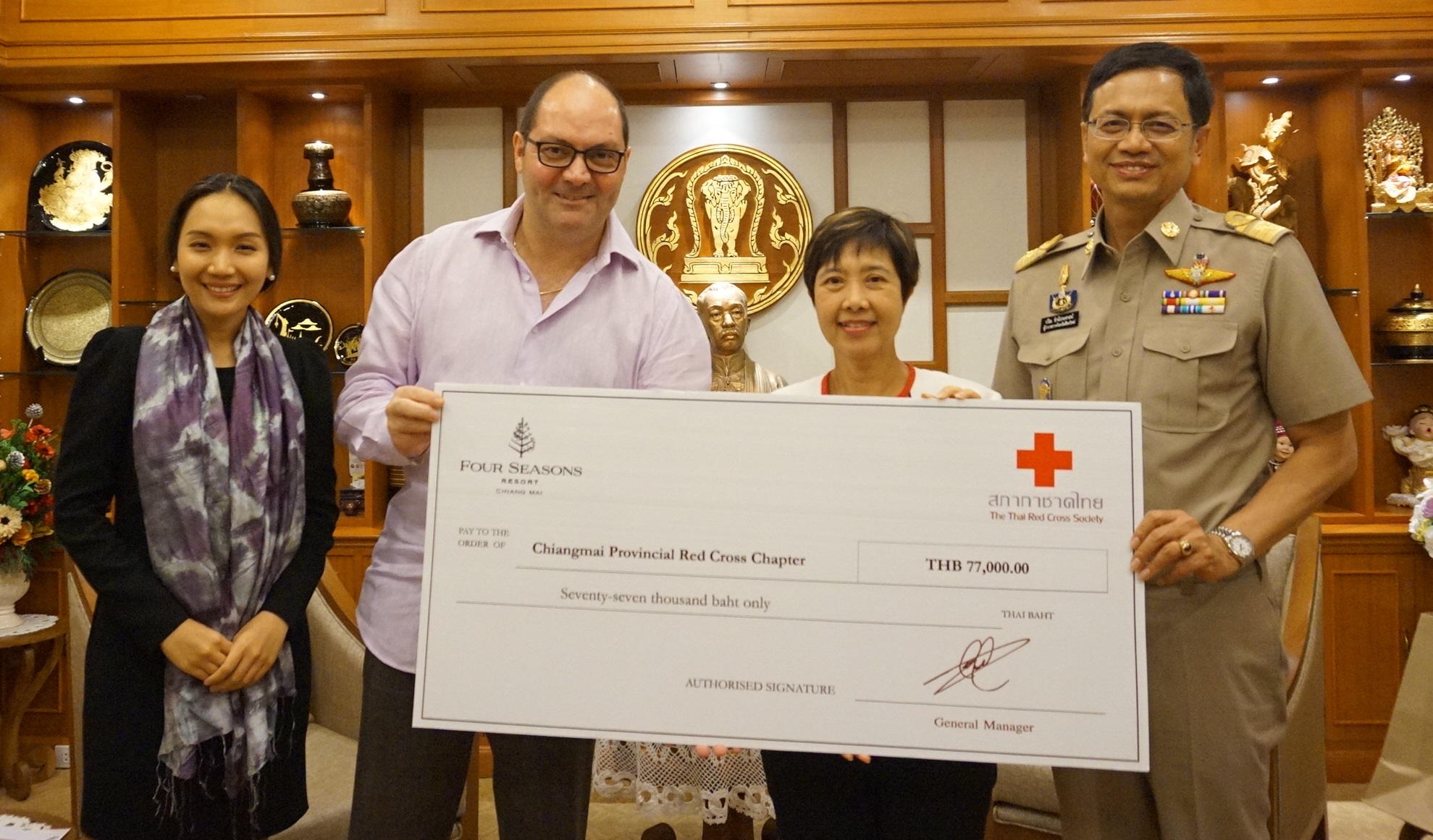 Charity Concert Cheque Presentation to Chiang Mai Red Cross Chapter ...