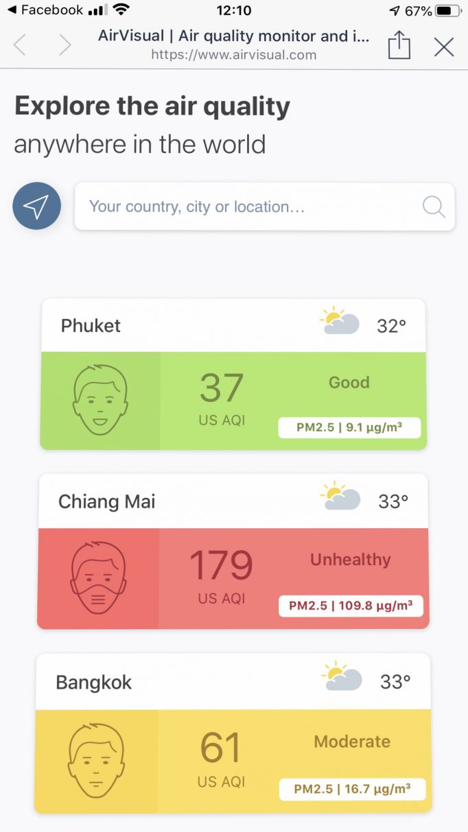 Chiang Mai air pollution fourth worst in the world - Chiang Mai ...