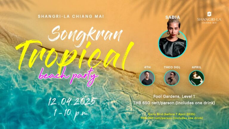Songkran Tropical Beach Party 2025 – The Ultimate Pool Party Experience!